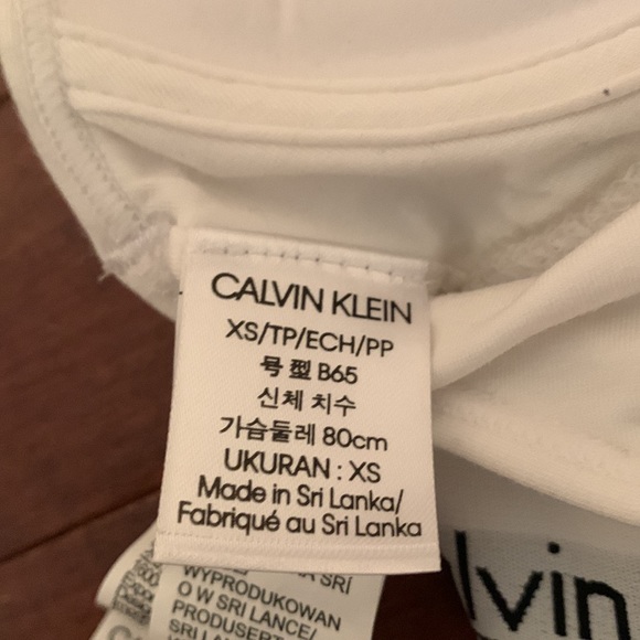 Calvin Klein | Intimates & Sleepwear | Calvin Klein White Cotton Padded ...